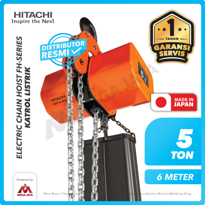 HITACHI Electric Chain Hoist 5 Ton x 6 Meter 3F FH Series | Lazada ...