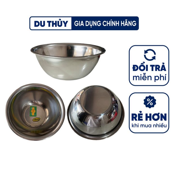 Thau inox lớn, dày, thương hiệu Hala, đường kính miệng 40- 56 cm, chất ...