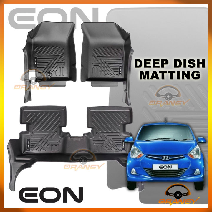 Hyundai Eon 2012 to 2024 OEM TPE 5D Deep Dish Matting High Quality Material 2013 2014 2015 2016 2017 2018 2019 2020 2021 2022 2023 car accessories Patterned Floor Mat For Hyundai Eon Lazada Lazada PH