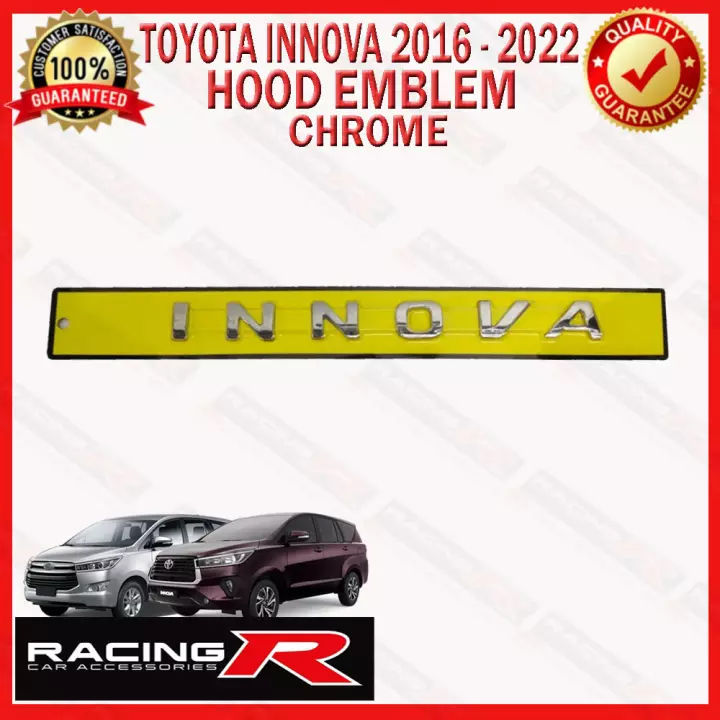 Toyota Innova 2016 to 2024 Hood Emblem Chrome 2017 2018 2019 2020 2021 ...