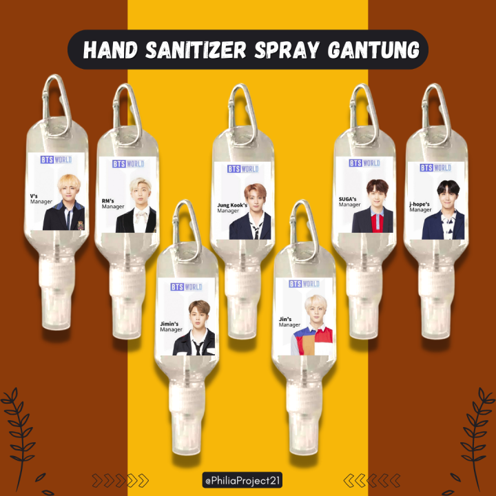 Hand Sanitizer Botol Spray Gantung Tas Sticker Lucu Souvenir Kantor ...