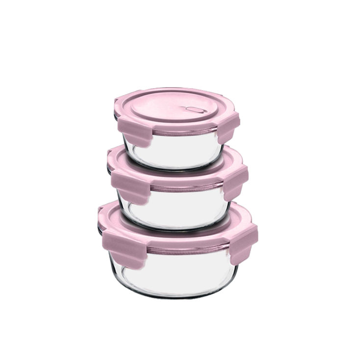 Bowl Set 3in1- Mangkok Beling Bahan Bagus Kotak Food Storage Kontainer ...