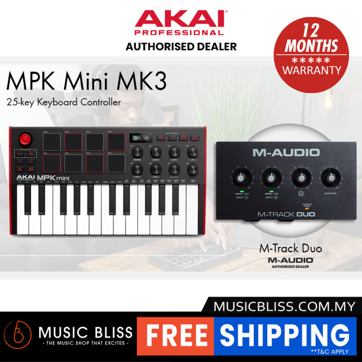 Akai Professional MPK Mini MK3 25-key MIDI Controller Keyboard (MPK ...