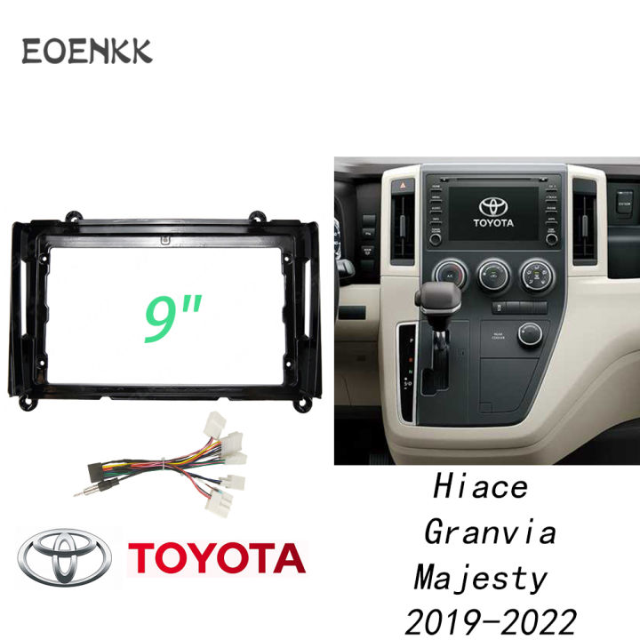 2din Stereo panel fit for TOYOTA Hiace Granvia/Majesty 2019-2022 9 inch ...