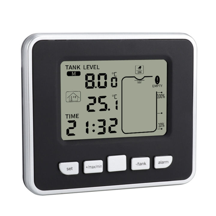Ultrasonic Water Tank Level Meter Time Alarm Transmitter Receiver ...