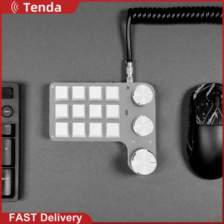 Programmable Custom 12/3 Key Knob USB Wired/ Wireless Shortcut Key 7 ...