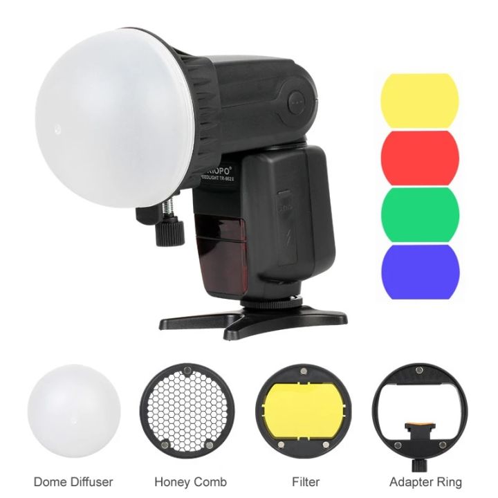 Triopo Flash Magnetic Dome Color Filter Honeycomb Grid Diffuser ...