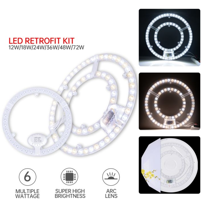 Led Panel Ligths Led Magnetic Round Module Ceiling Light Lamp Circular ...