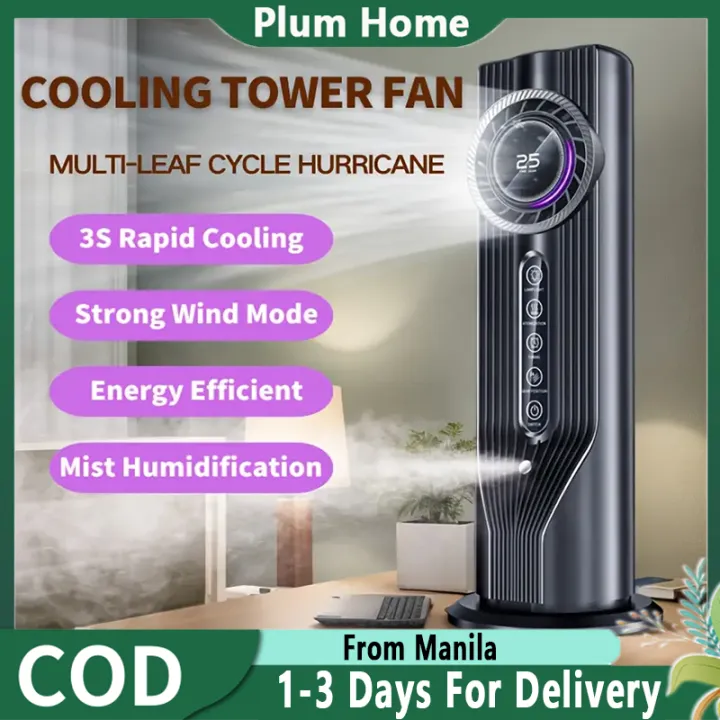 Desktop Tower Fan Portable Water Spray Misting Air Conditioner Fan 6 ...