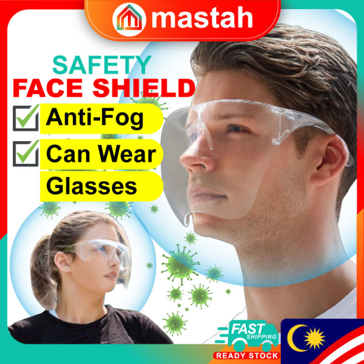 Transparent Full face shield face mask Oversize Face Shield adult ...