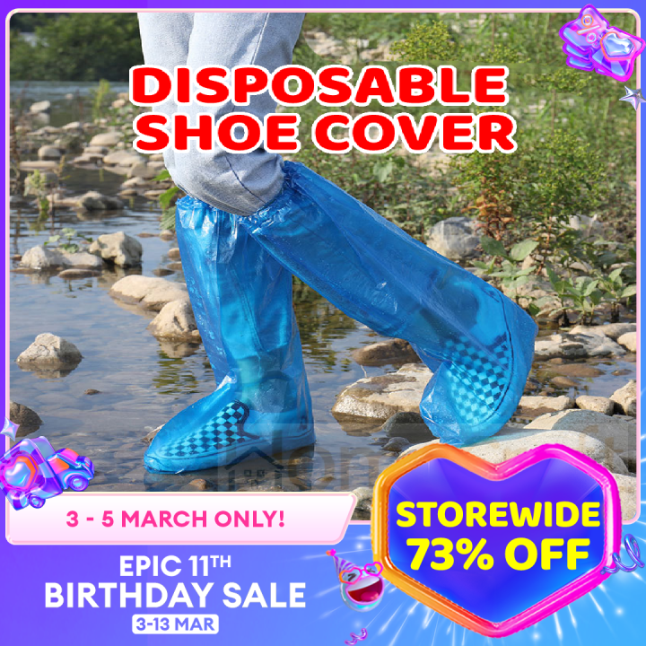 1pcs Waterproof Rain Rainproof Foot Overshoes Disposable Raincoat ...