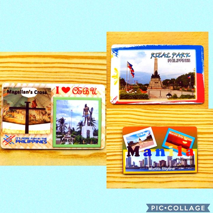 Philippine Place Ref Magnet-RIZAL PARK,Cebu mactan shrine,Manila,I love ...