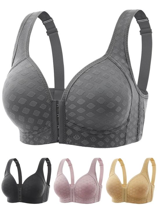 Women's Large Size AntiSagging Gathered Underwire Bra (Size Guide ...