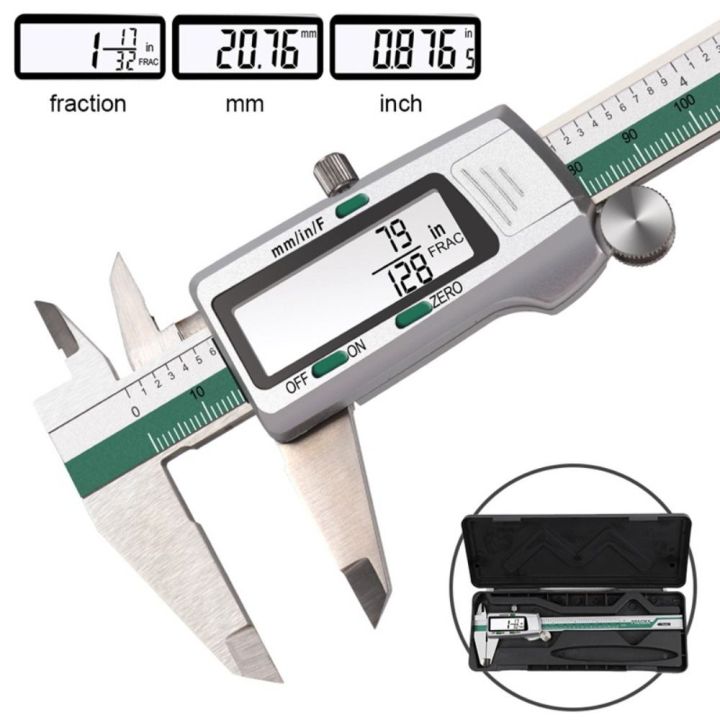 LINHU Stainless Steel Vernier Caliper LCD Display 150mm Slide Caliper ...