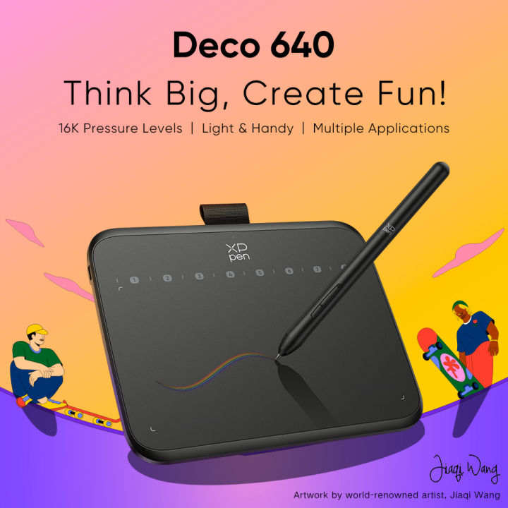 {UU61} XPPen Deco 640 Drawing Tablet Pen Tablet with 16384 Pressure ...