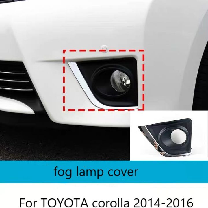 a pair fog lamp cover / fog light cover / front bumper cover / For ...