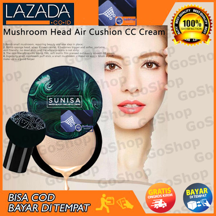 SUNISA Mushroom Head Air Cushion Compact Powder CC Cream Bedak Sunisa ...