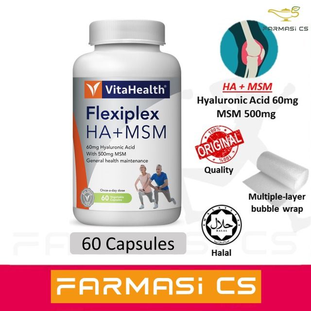 VitaHealth Flexiplex MSM & HA 60 capsules EXP:09/2026 [Vita Health ...