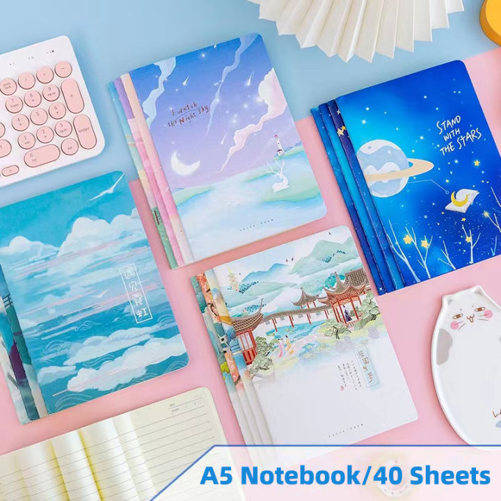 A5 Car Line Cartoon Retro Notebook Cute Student Stationery Soft Copy ...
