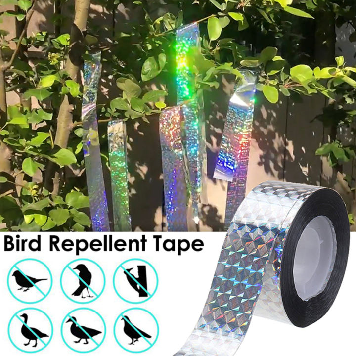 1pcs New 80M Bird Repellent Scare Tape Repeller Ribbon Humane Scarer ...