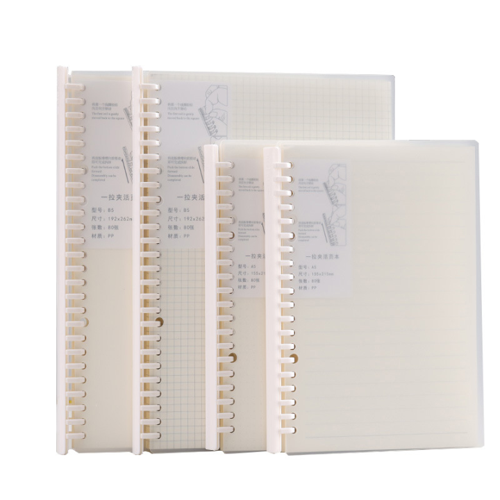 Loose Leaf Refill Binder Notebook 80sheets B5/A5 Replacable Metal Ring ...