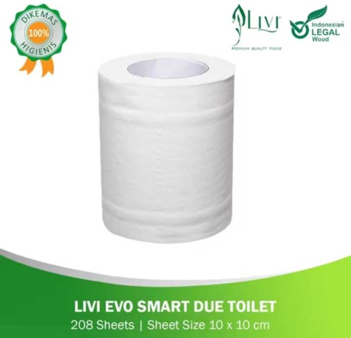 tisu roll smart due merk livi tisu toilet dan serba guna ramah ...