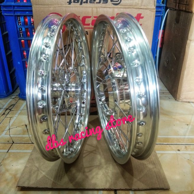 Velg Jari Jari Ring 14 Scarlet,Beat,Scoopy,Vario,Genio,,Tromol Chrome ...
