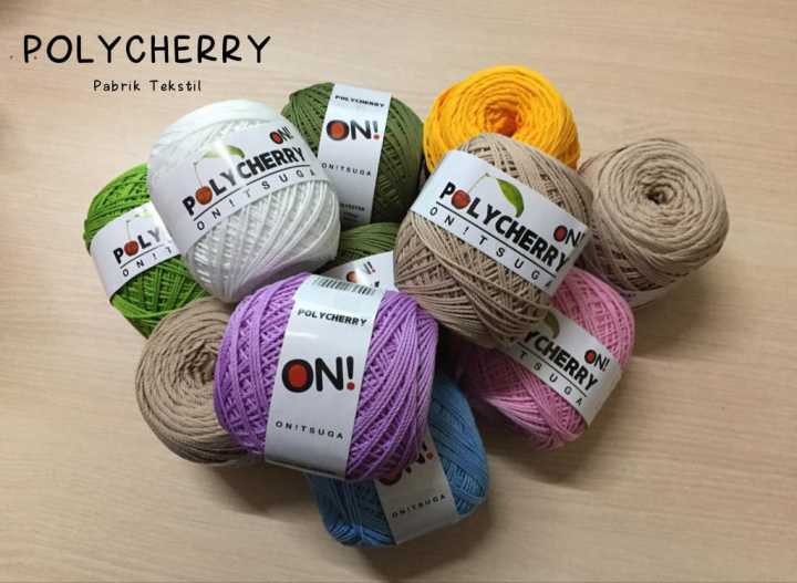 Benang Rajut PolyCherry Onitsuga / Rajut Poly | Lazada Indonesia