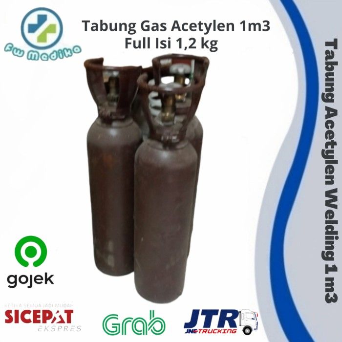 TABUNG GAS ACETYLENE 1M3 / TABUNG LAS ASETILIN ISI | Lazada Indonesia