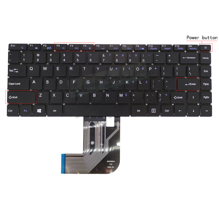 US English Keyboard for BMAX MaxBook S13A, LapBook SE CWI528 CWI547 13. ...