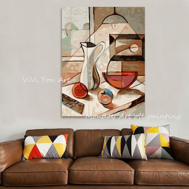 painted Picasso painting abstract painting modular painting wall ...