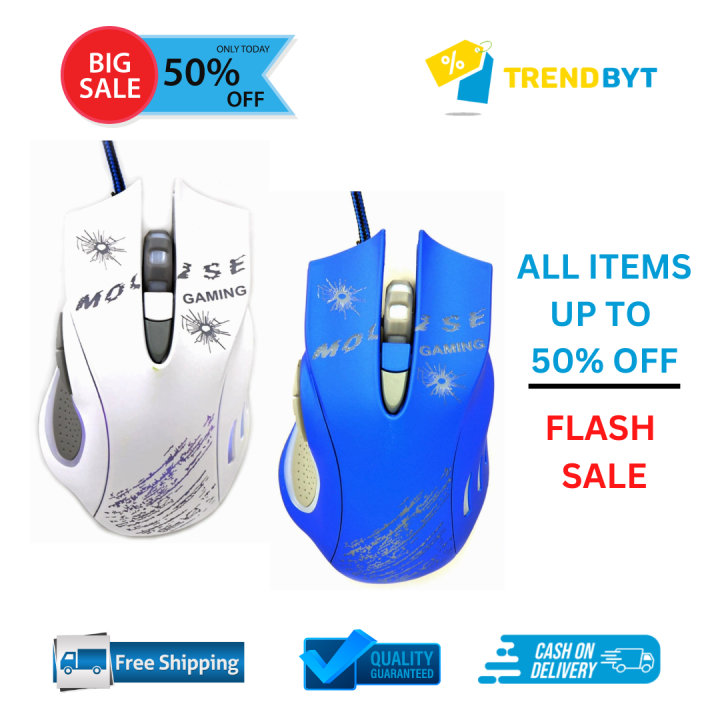 TRENDBYT - 6D Button LED Optical USB Wired Gaming Mouse For PC Laptop ... TRENDBYT - 6D Button LED Optical USB Wired Gaming Mouse For PC Laptop ...