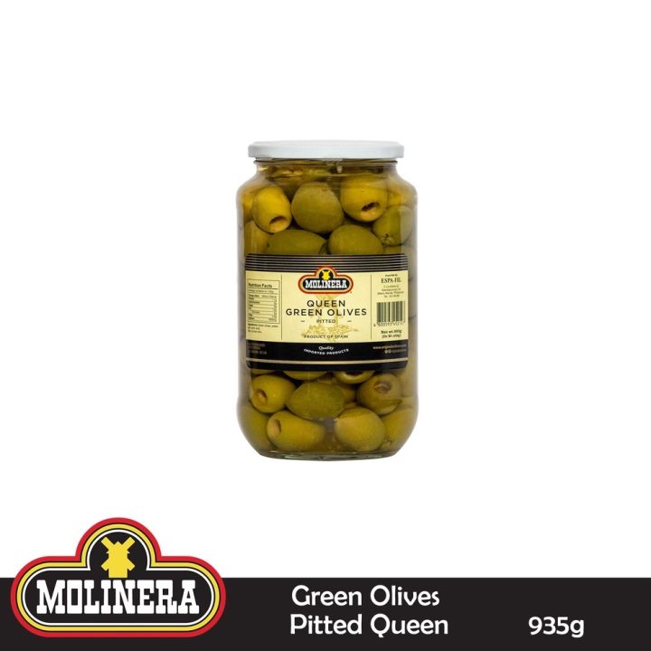 Molinera Green Olives Pitted Queen 935g | Lazada PH