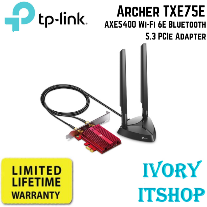 TP-LINK Archer TXE75E AXE5400 Wi-Fi 6E Bluetooth 5.3 PCIe Adapter ...