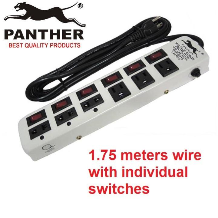 Panther Extension Cord Voltage Surge Protector with Line Filter 1.75 ...
