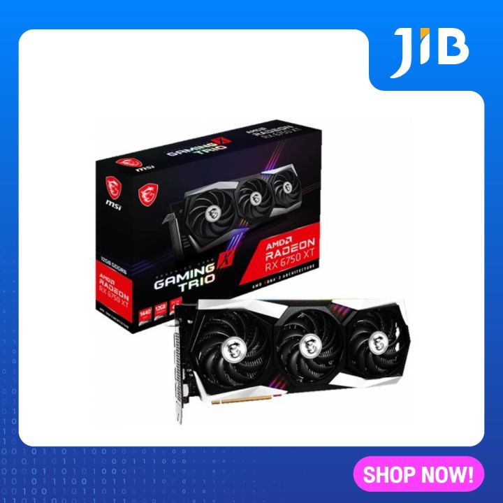 VGA (การ์ดแสดงผล) MSI RADEON RX 6750 XT GAMING X TRIO 12G - 12GB GDDR6 ...