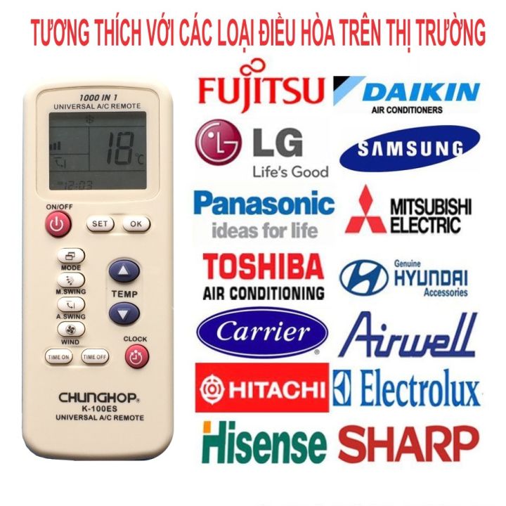 Universal 1000-in-1 Universal aircon remote control-compatible with all ...