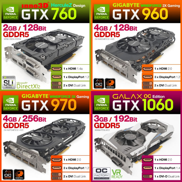 COD GTX 760 GTX 960 970 GTX 1060 HIGH PERFORMANCE GPU GRAPHICS NVIDIA ...