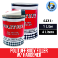 Polituff Polyester Body Filler with Hardener 4 Liters (1 Gallon) Impact ...