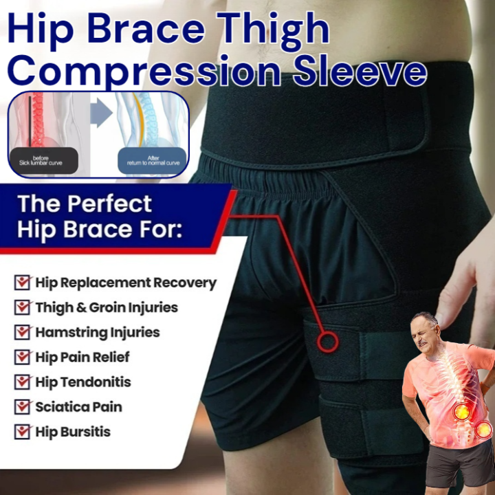 Sciatica Pain Relief Wrap Support Brace Hip Brace Thigh Compression ...