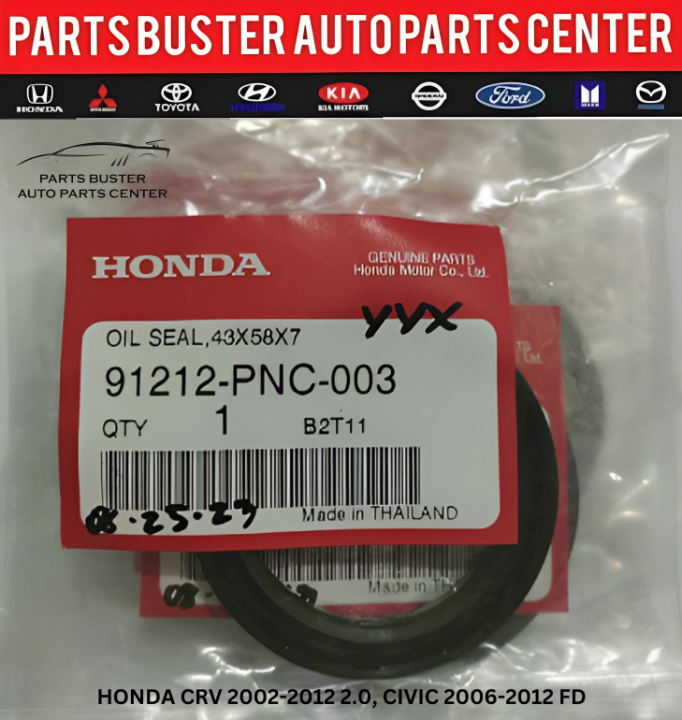 GENUINE CRANKSHAFT OIL SEAL FRONT for HONDA CRV 2002-2012 2.0, CIVIC ...