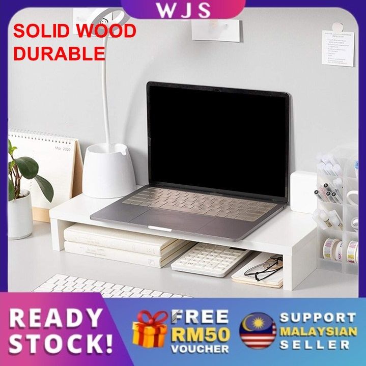(QUALITY & STYLISH) WJS Computer Monitor Stand Desktop Monitor Stand ...