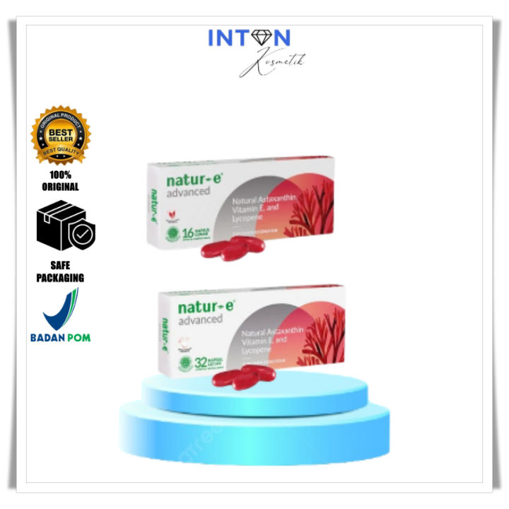 NATUR E Advanced Astaxanthin Natural Vitamin E, and Lycopene / Suplemen ...