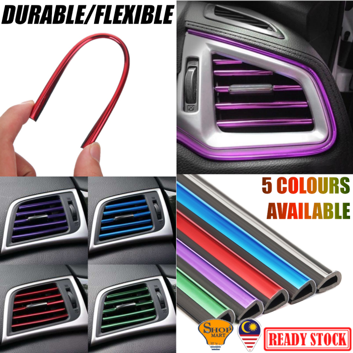 10PCS 20CM Car Air Cond Lining DF Strip Car Interior Decoration Stripe ...