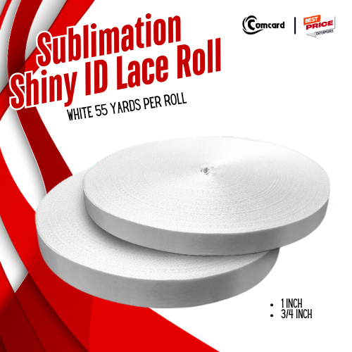 Sublimation Printable Double-Sided White Shiny Id Lace Lanyard Roll 55 ...