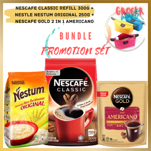 NESCAFE Classic Refill 300g + Nestle Nestum Original 250g + Nescafe ...