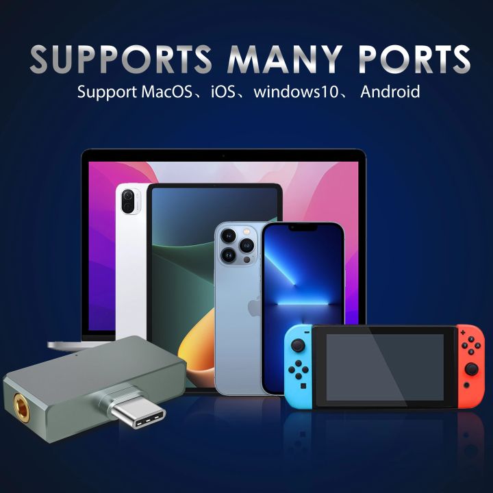 DEND Reiyin MCA3 USB ประเภท C ถึง3.5Mm 384Khz หูฟัง32bit DAC ตัวแปลงอะ ...