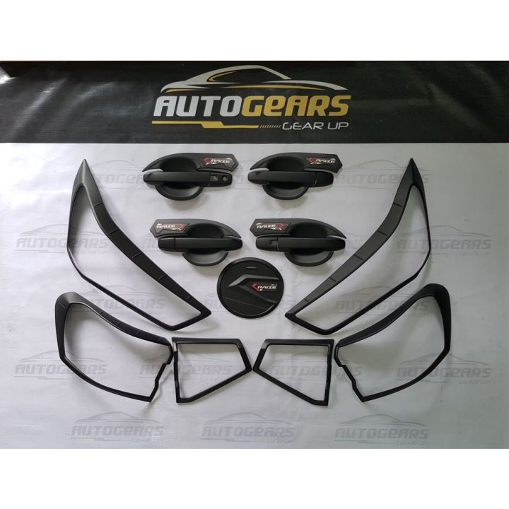 Toyota Raize (2022 - 2024) Matte Black Garnish Set | Lazada PH
