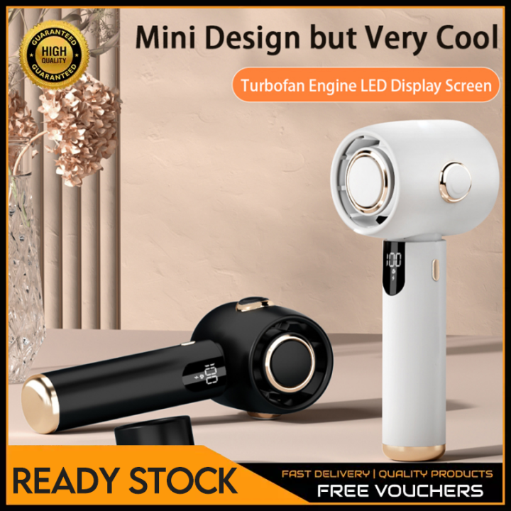 2024 New 2000mAh Portable Fan Cooler Rechargeable Hand Held Fan Mini ...