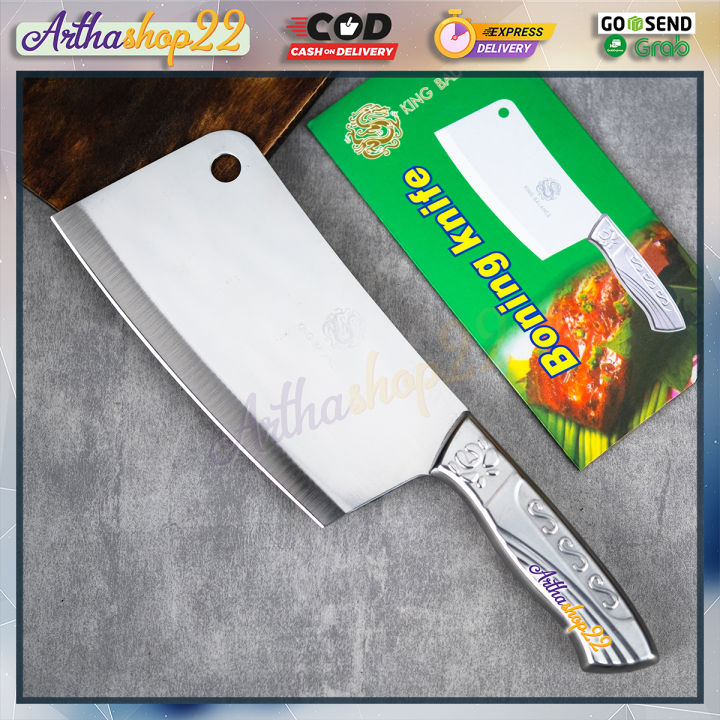 Pisau dapur Golok Daging Stainless Steel Cincang Tulang Cleaver Chef ...